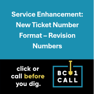 New Ticket Number Format – Revision Numbers - BC 1 Call